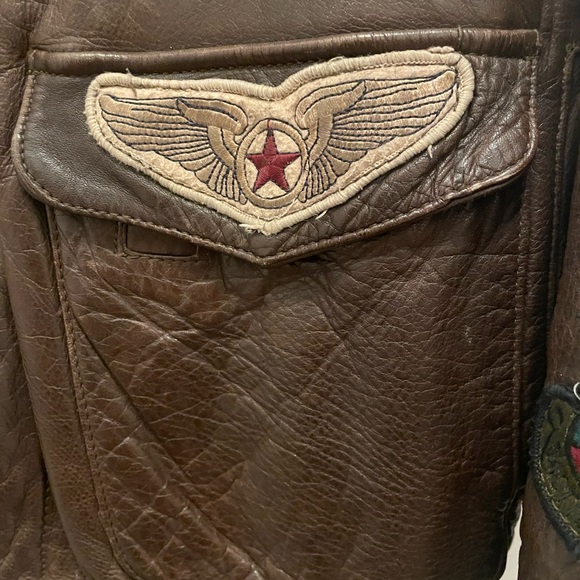 Jackets & Coats | Vintage Aviator Bomber Leather Jacket | Poshmark